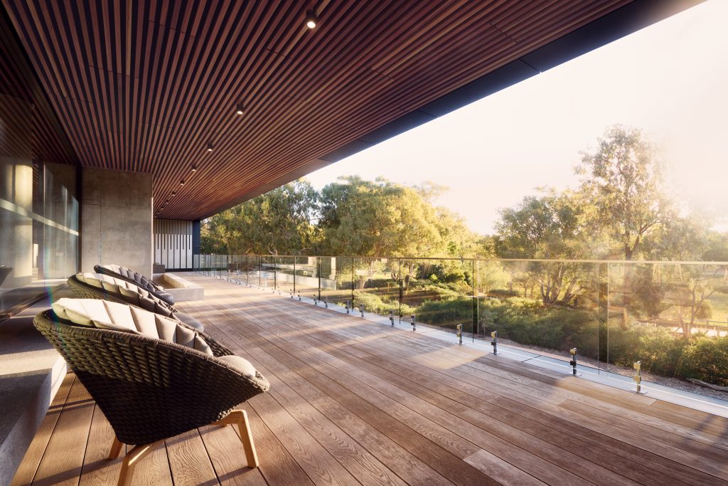 Eden Apartments | Spotted Gum Feature Timber Ceiling Battens